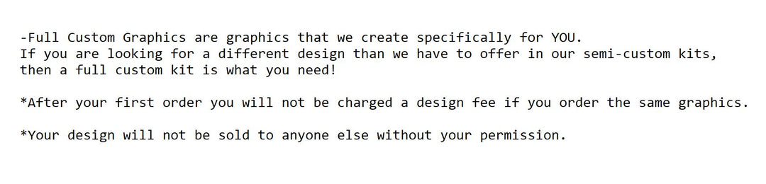 FULL CUSTOM GRAPHICS – 396graphics